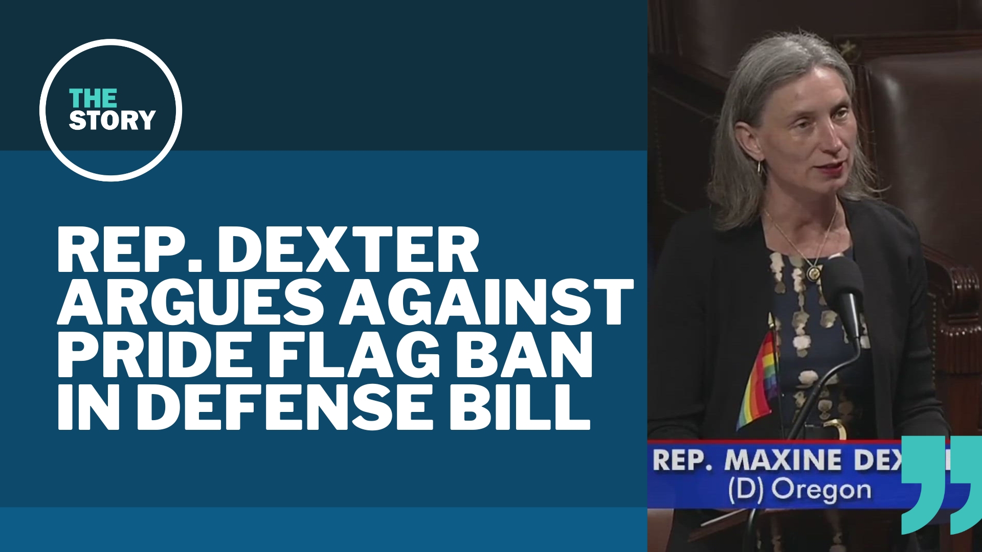 Oregon Rep. Maxine Dexter defends Pride flags from military ban | kgw.com