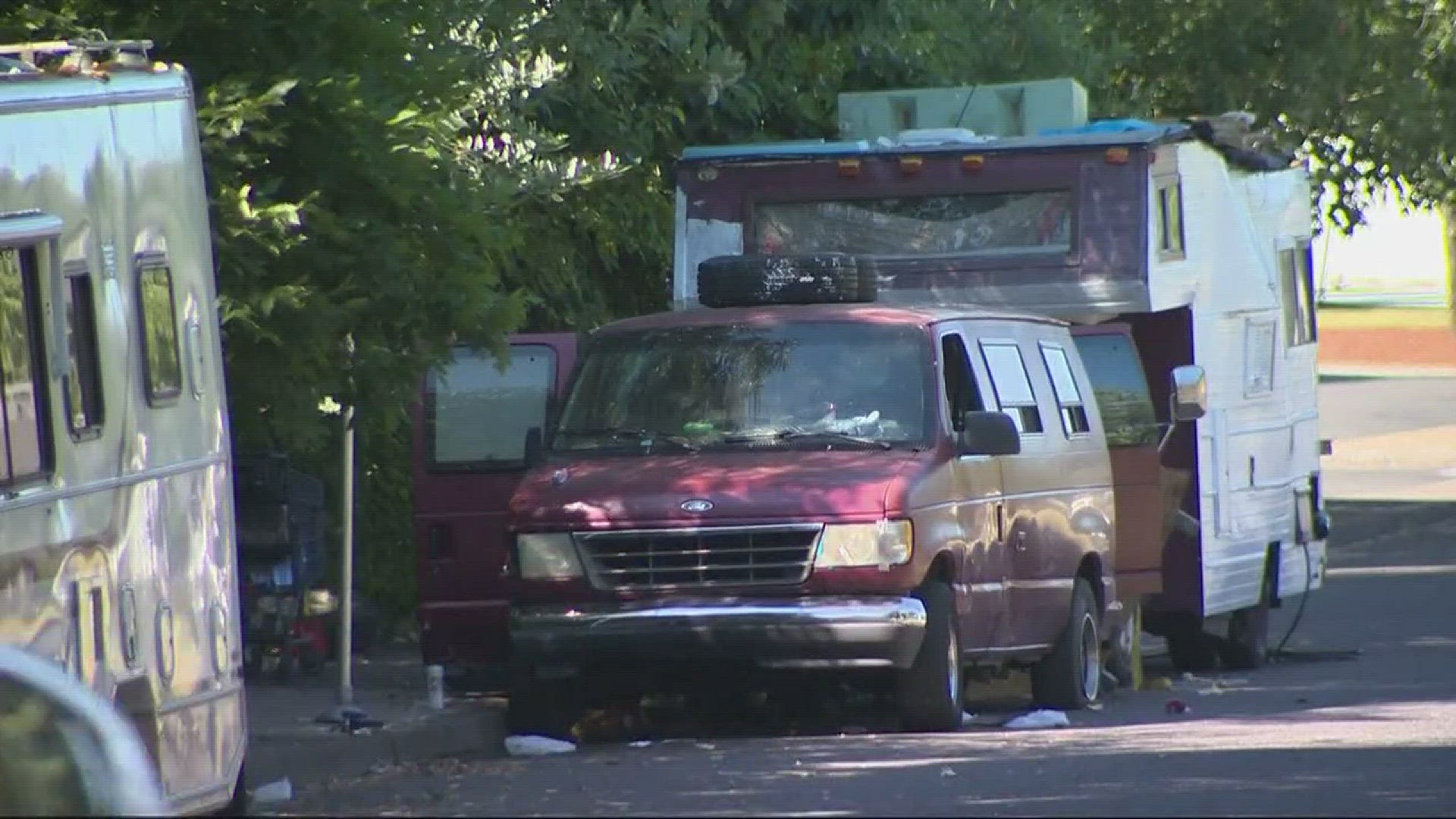 Portland business park frustrated by homeless RV squatters | kgw.com