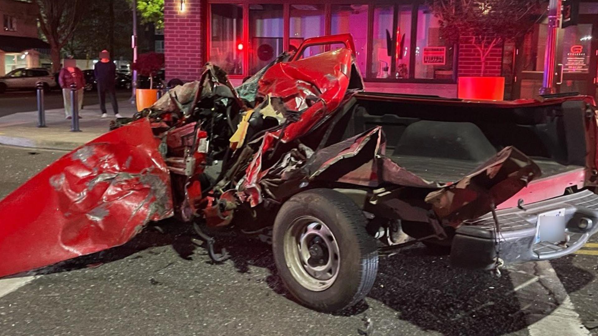 Driver hospitalized after crash in Vancouver | kgw.com