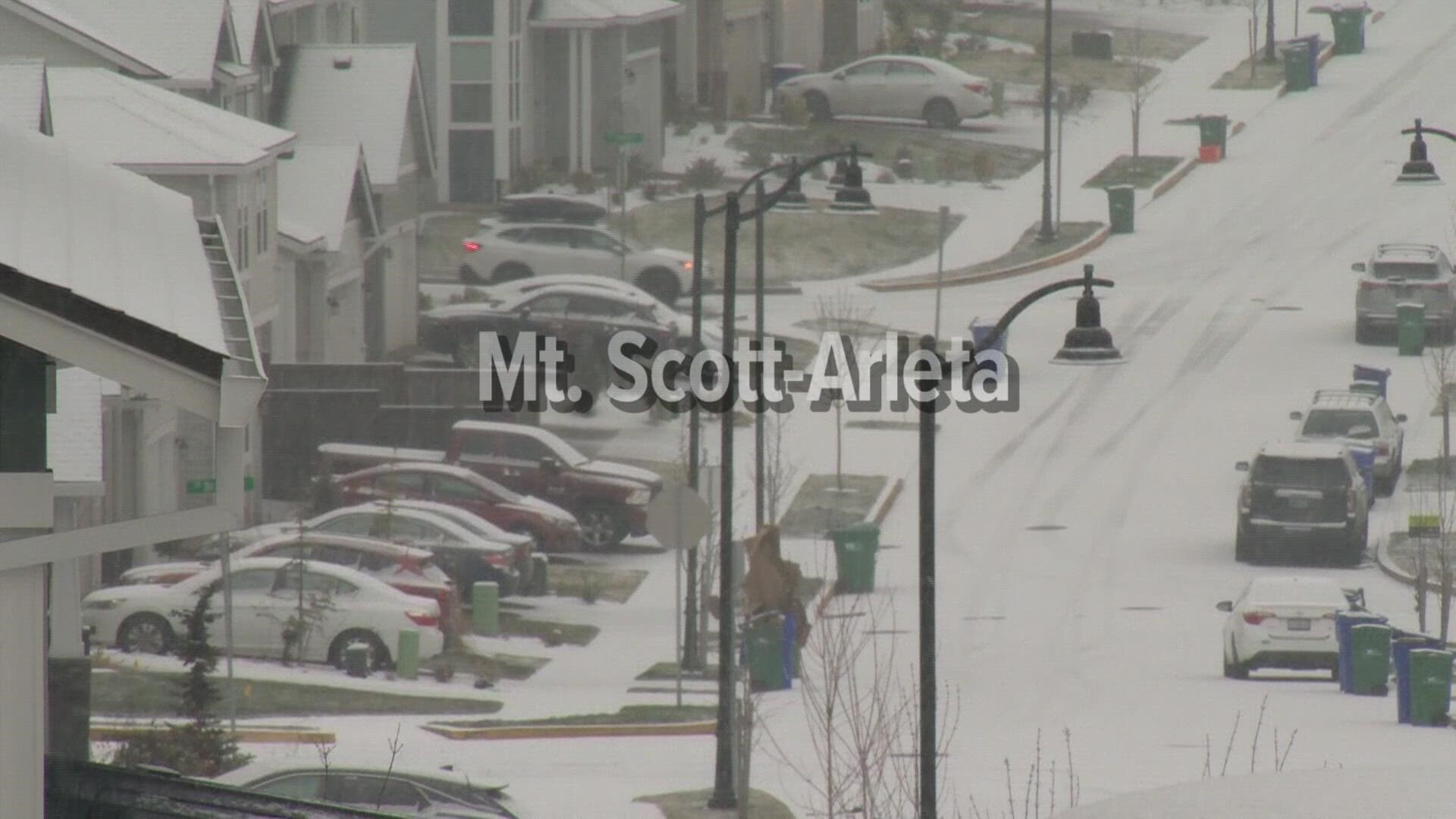 Snow falls around the Portland metro area | kgw.com