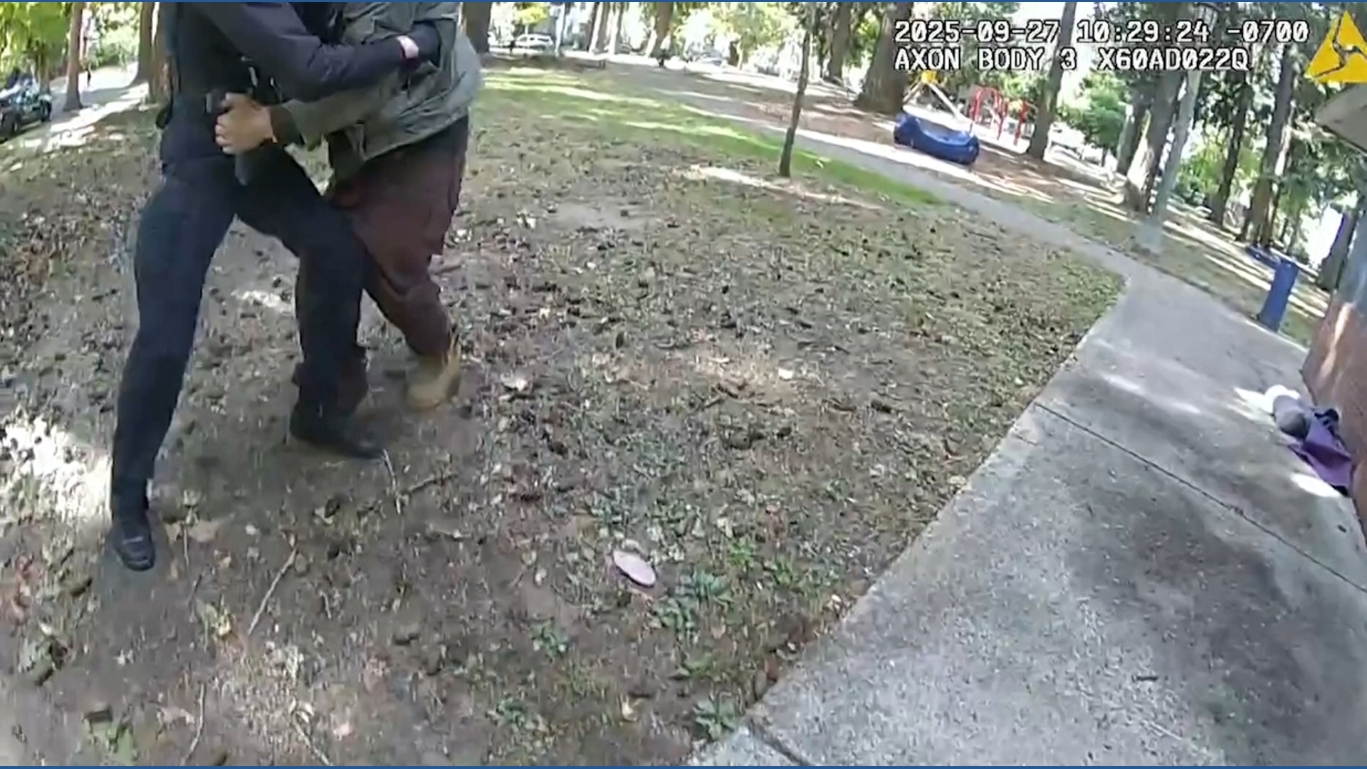Police release bodycam footage after officer puts suspect in neck hold ...