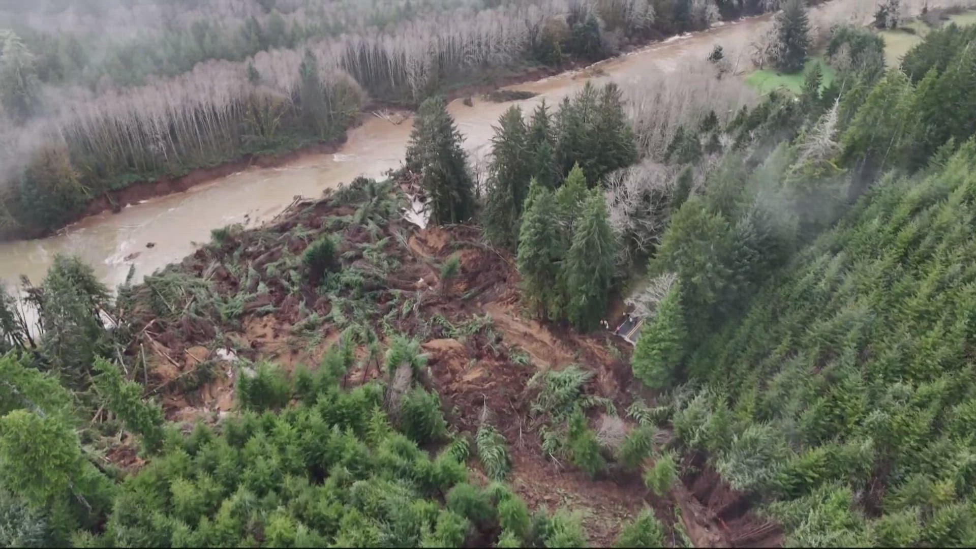 Ten homes evacuated near landslide that forced Highway 229 closure ...
