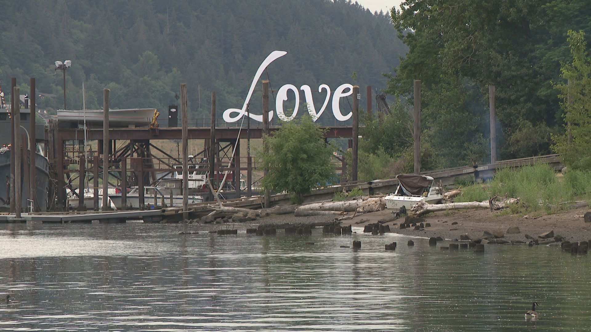 Public swimming dock installed at Portland's Cathedral Park | kgw.com