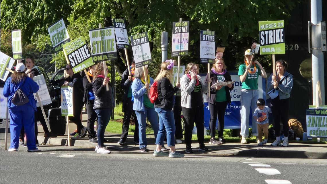 Oregon Nurses Association hit picket lines | kgw.com