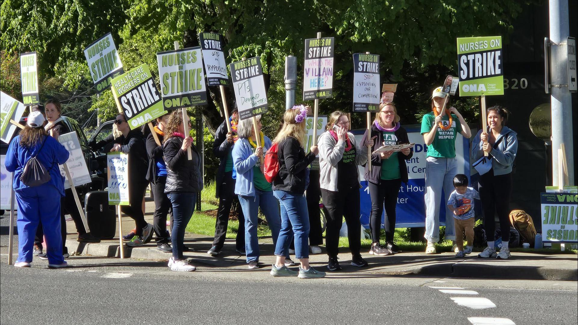 Oregon Nurses Association hit picket lines | kgw.com