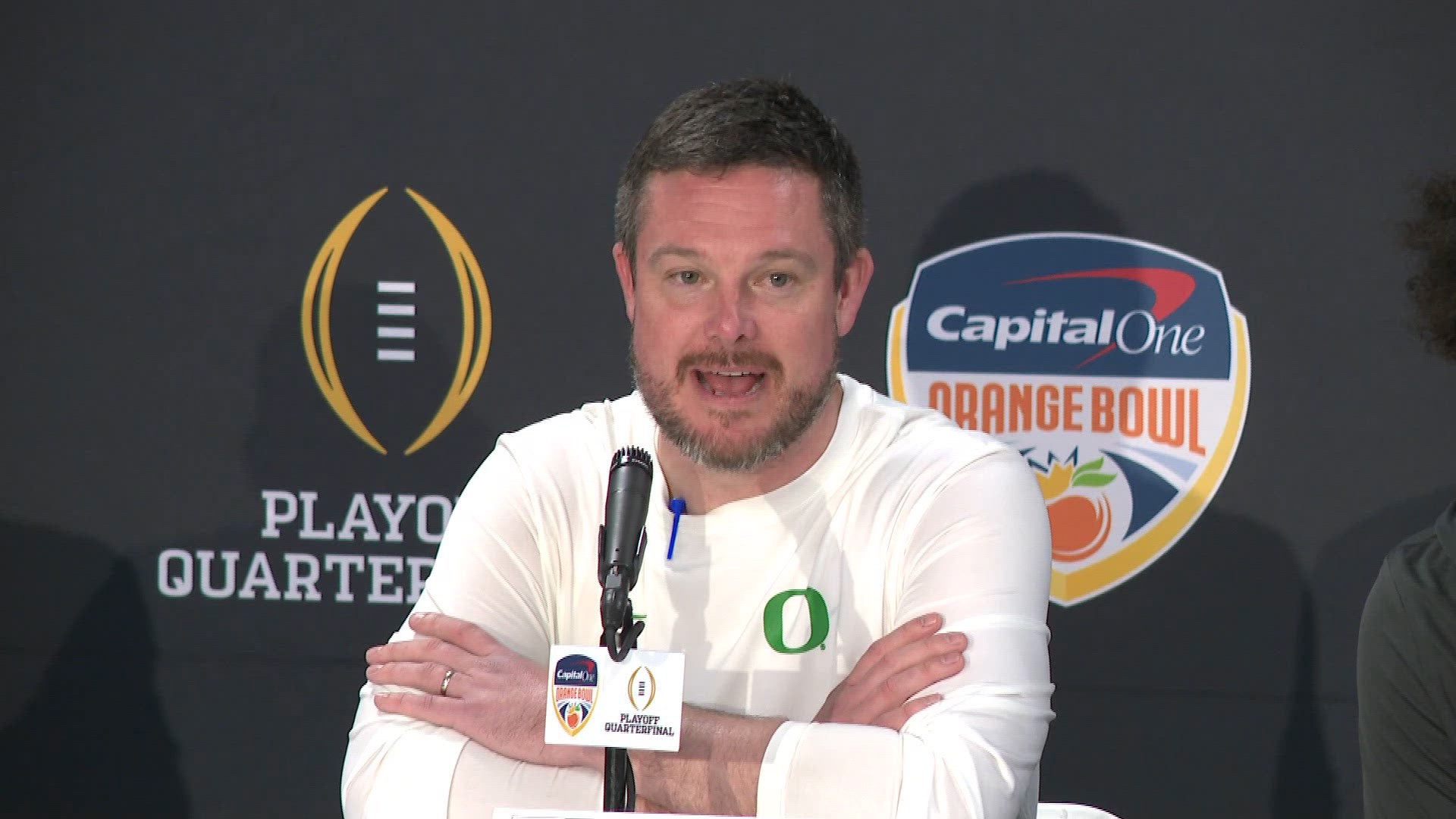 Orange Bowl postgame press conference: Dan Lanning, Dante Moore ...