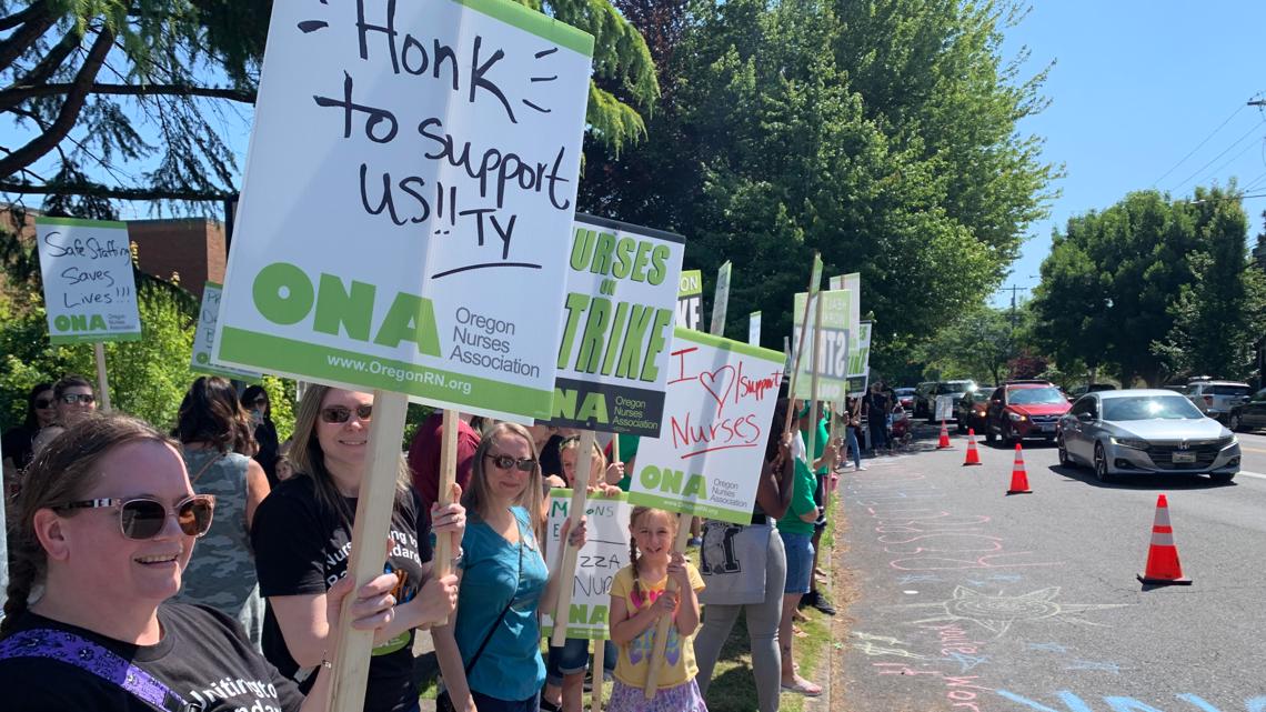 Day four of Oregon Providence Health nurses on strike | kgw.com