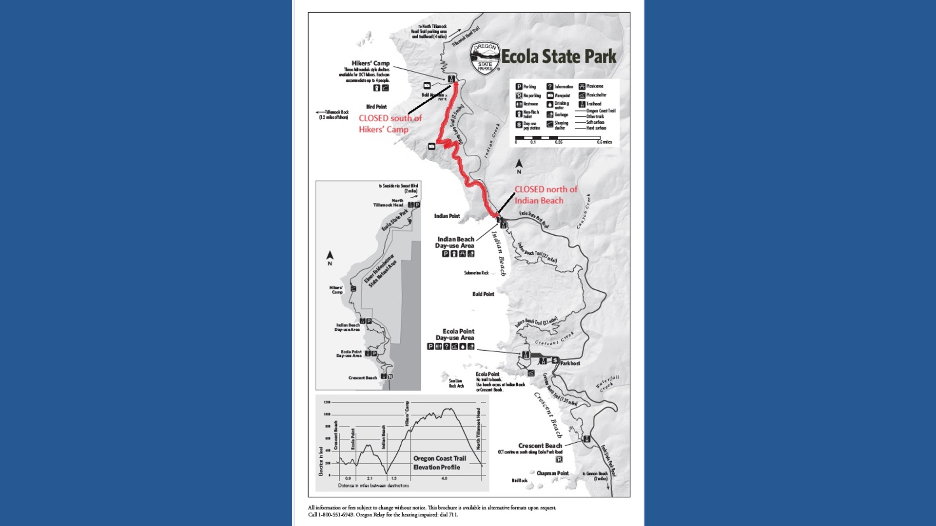 Landslide closes part of trail at Ecola State Park | kgw.com