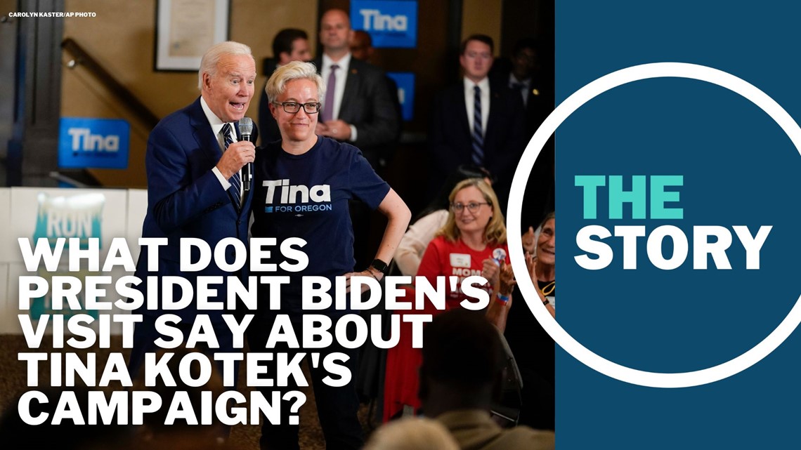What does President Biden's visit say about Tina Kotek's campaign for ...