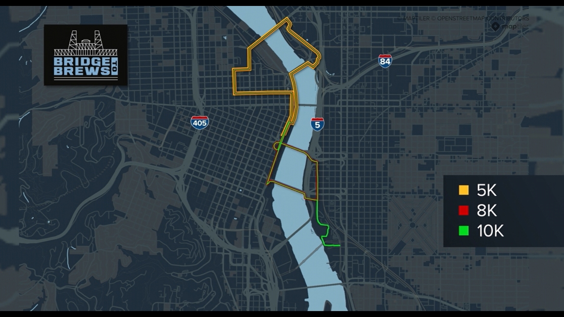 Bridge to Brews road race animated map | kgw.com