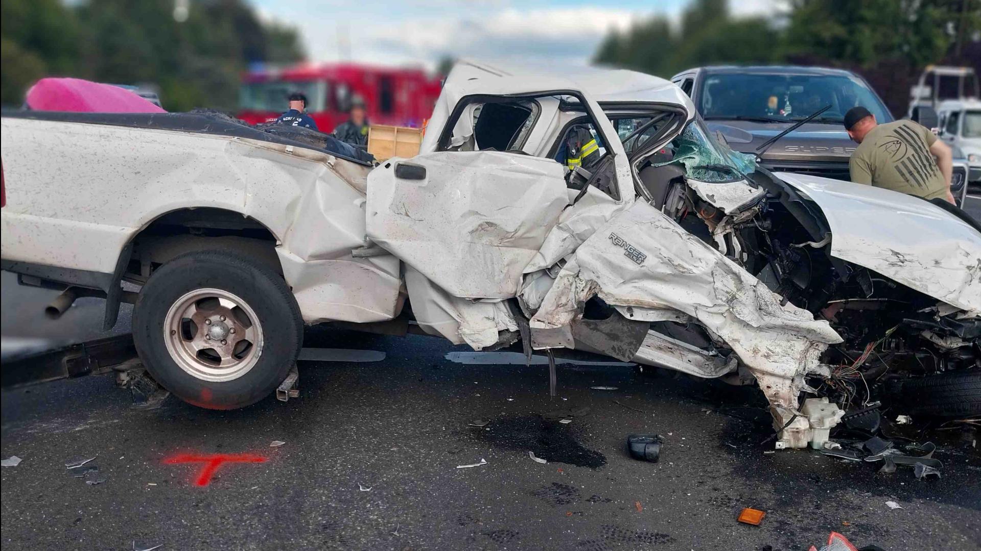 Driver injured, cited in Highway 26 crash | kgw.com