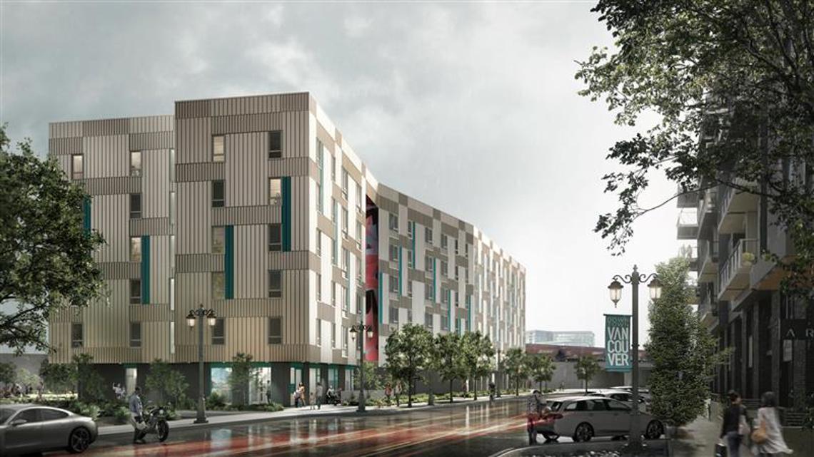 Work begins in Vancouver affordable housing project across from city ...