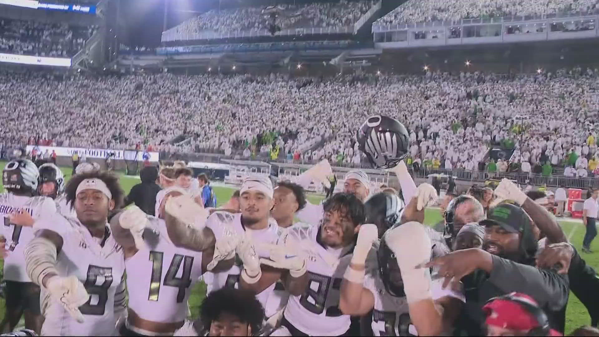 Ducks head to Penn State for Sept. 27 matchup airing on NBC, KGW in Portland | kgw.com