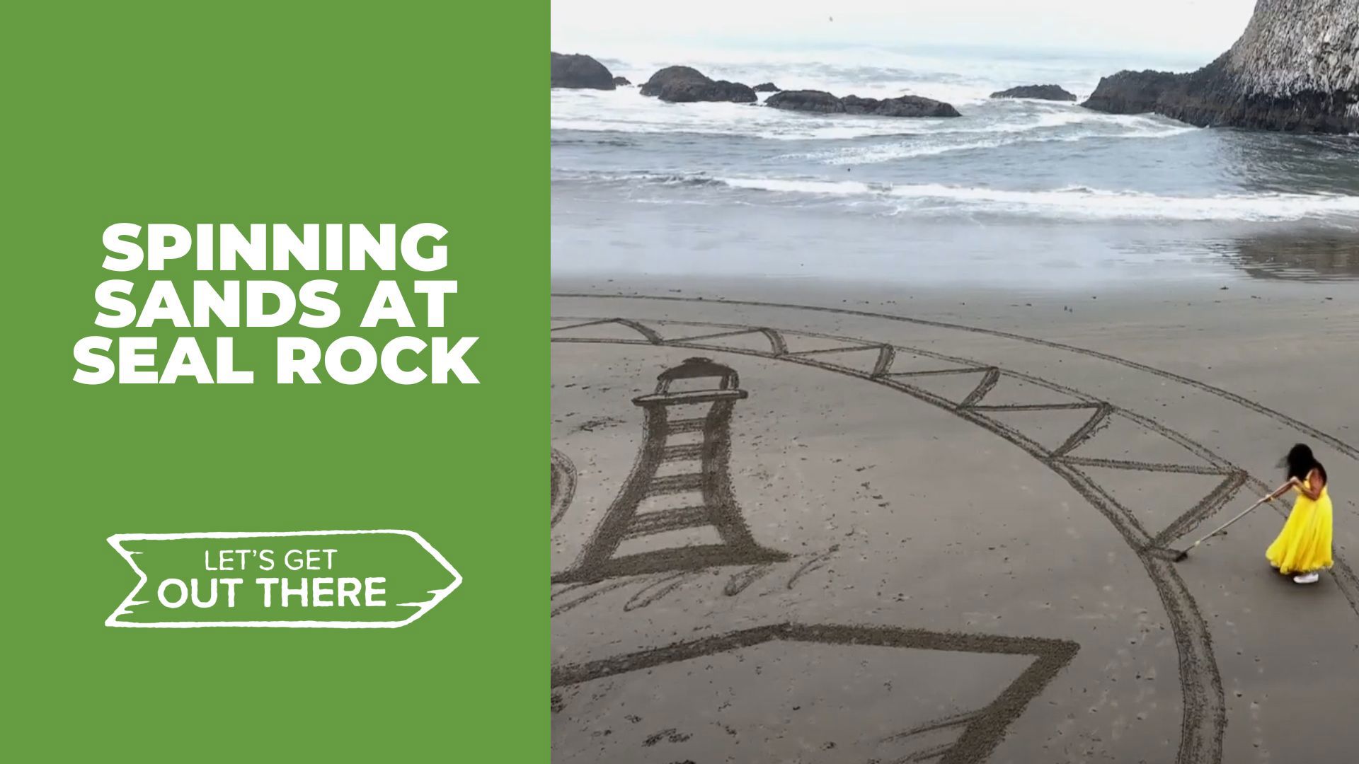 Woman uses Oregon Coast coastline as her canvas | kgw.com