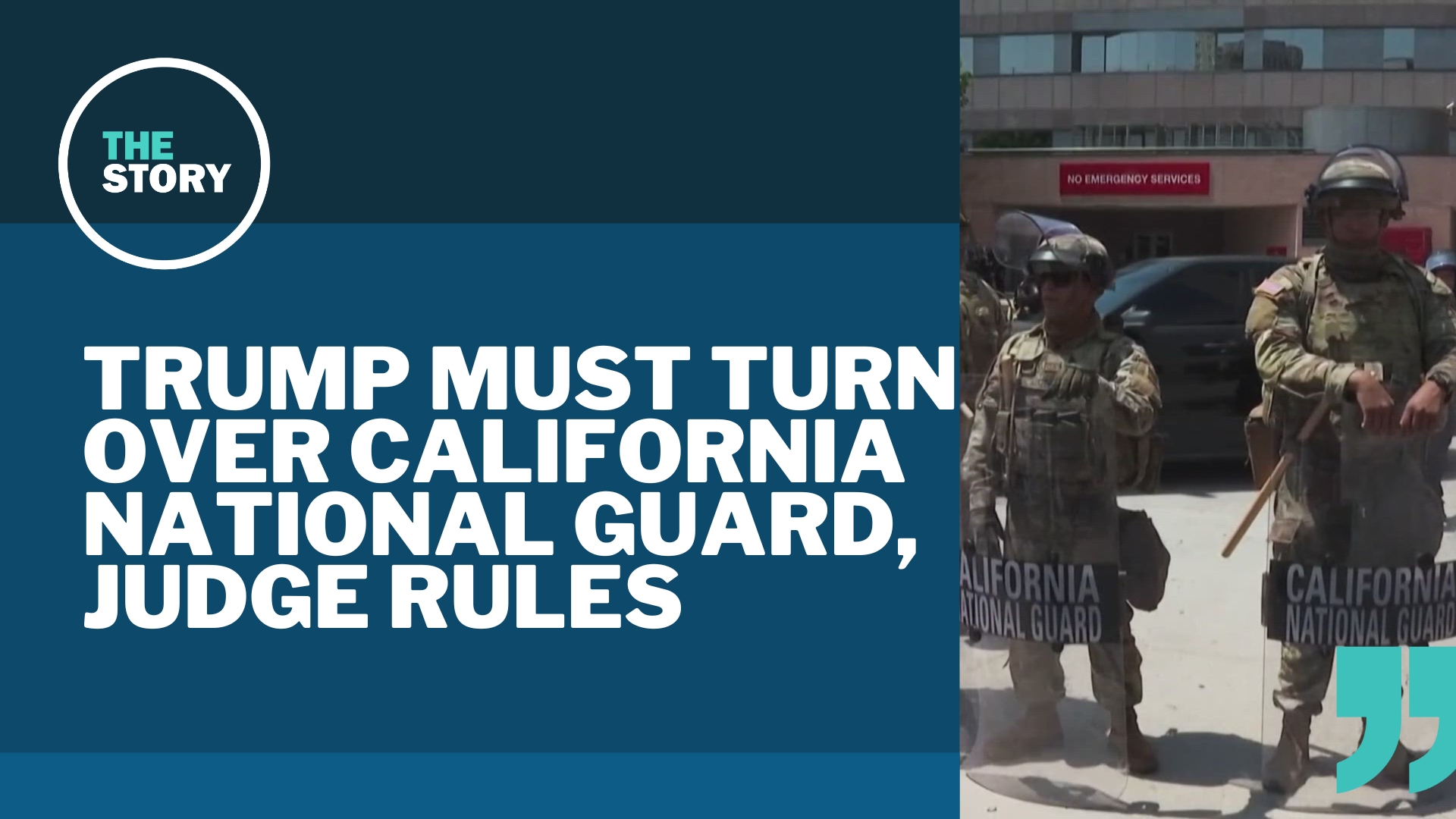 Appeals court puts hold on ruling to return National Guard control to California | kgw.com