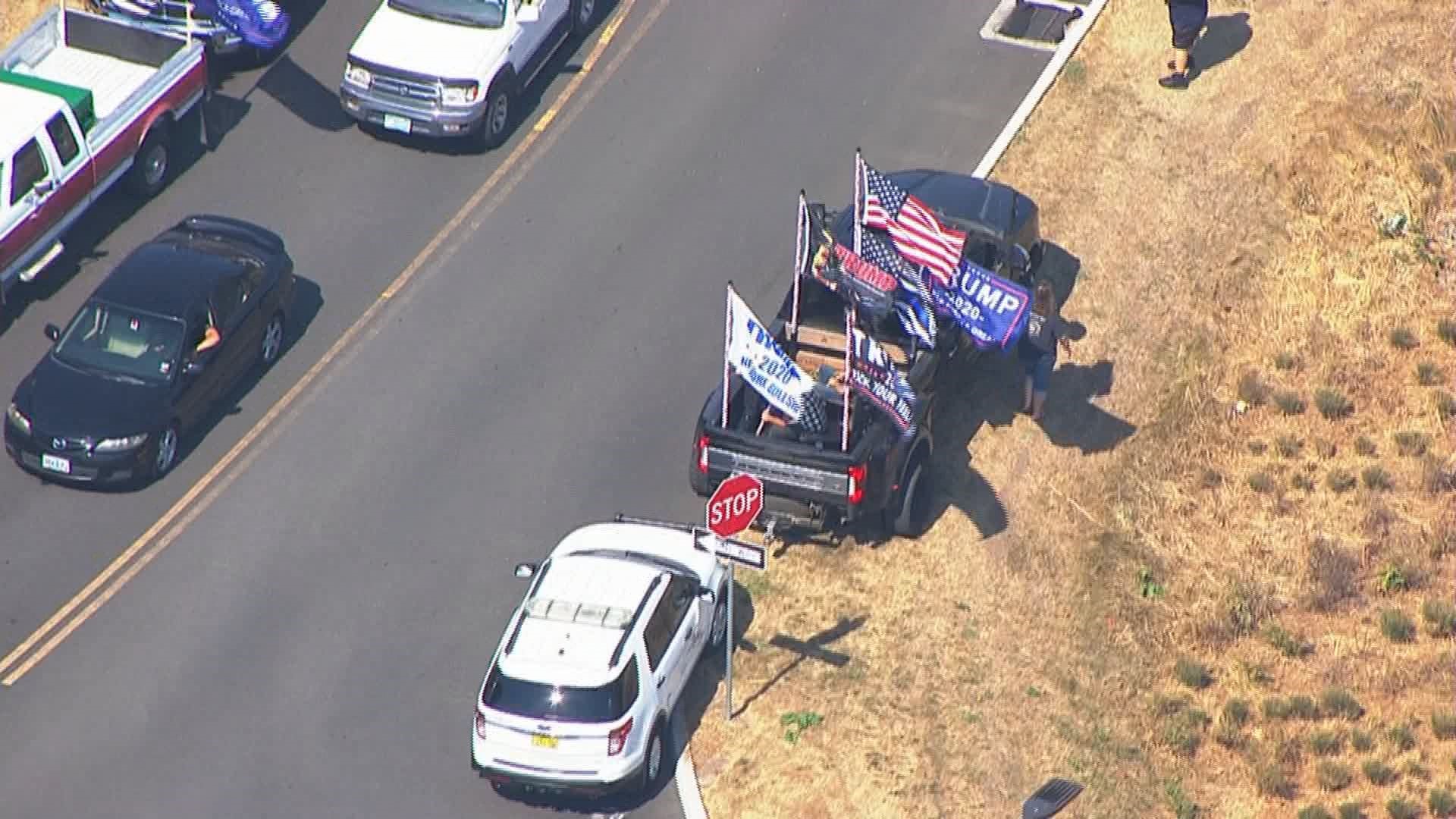 Pro-Trump car rally underway in Portland area | kgw.com