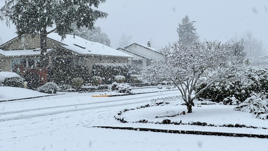 Portland metro avoids sticking snow Tuesday | kgw.com