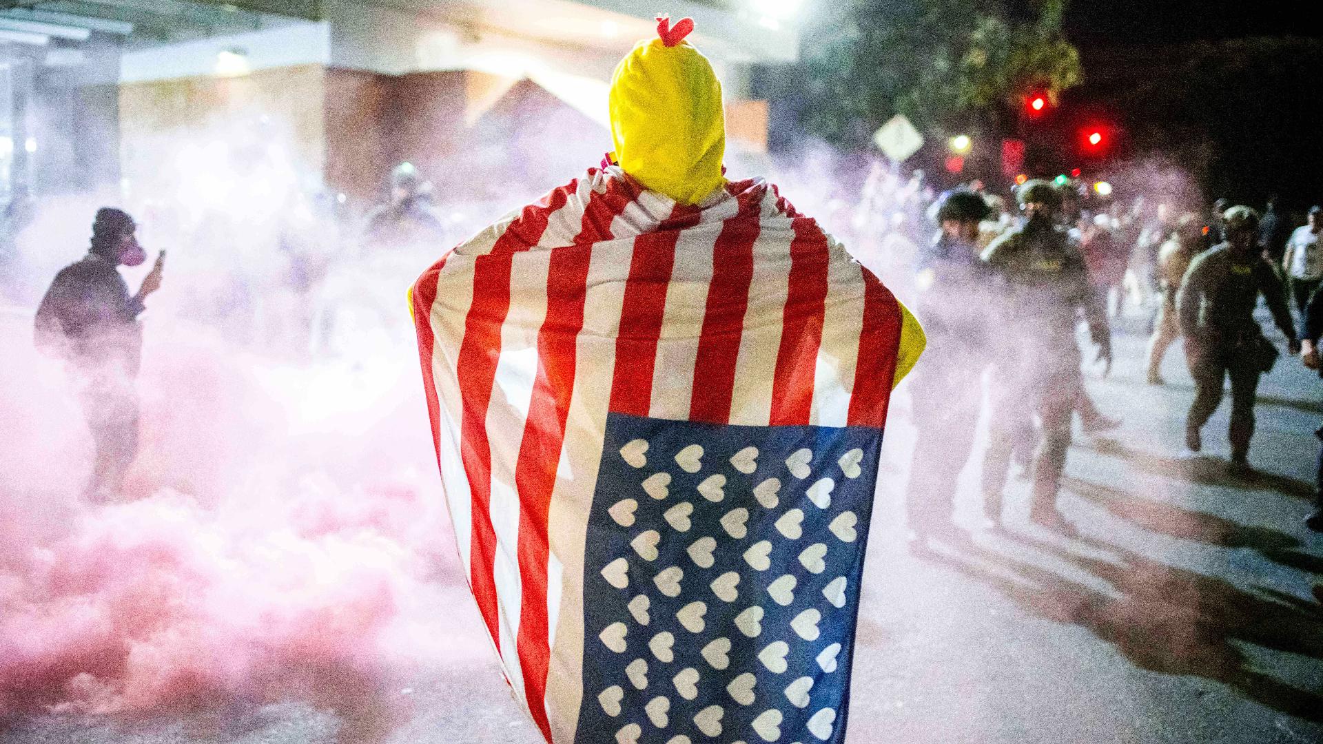 Anti-ICE protester's frog costume gains a reach well beyond the small ...