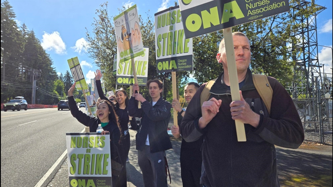 Oregon Nurses Association hit picket lines | kgw.com