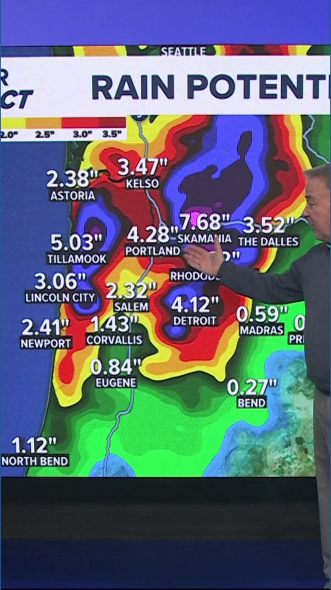 Three-day storm arrives: Heavy rain, strong winds and snow expected ...