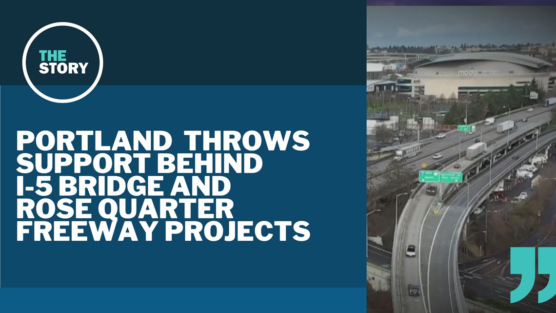 Portland throws support behind new I-5 Bridge, Rose Quarter freeway ...