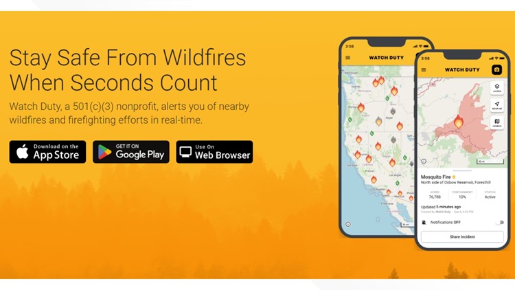 Wildfire information app, Watch Duty, launches in Oregon | kgw.com