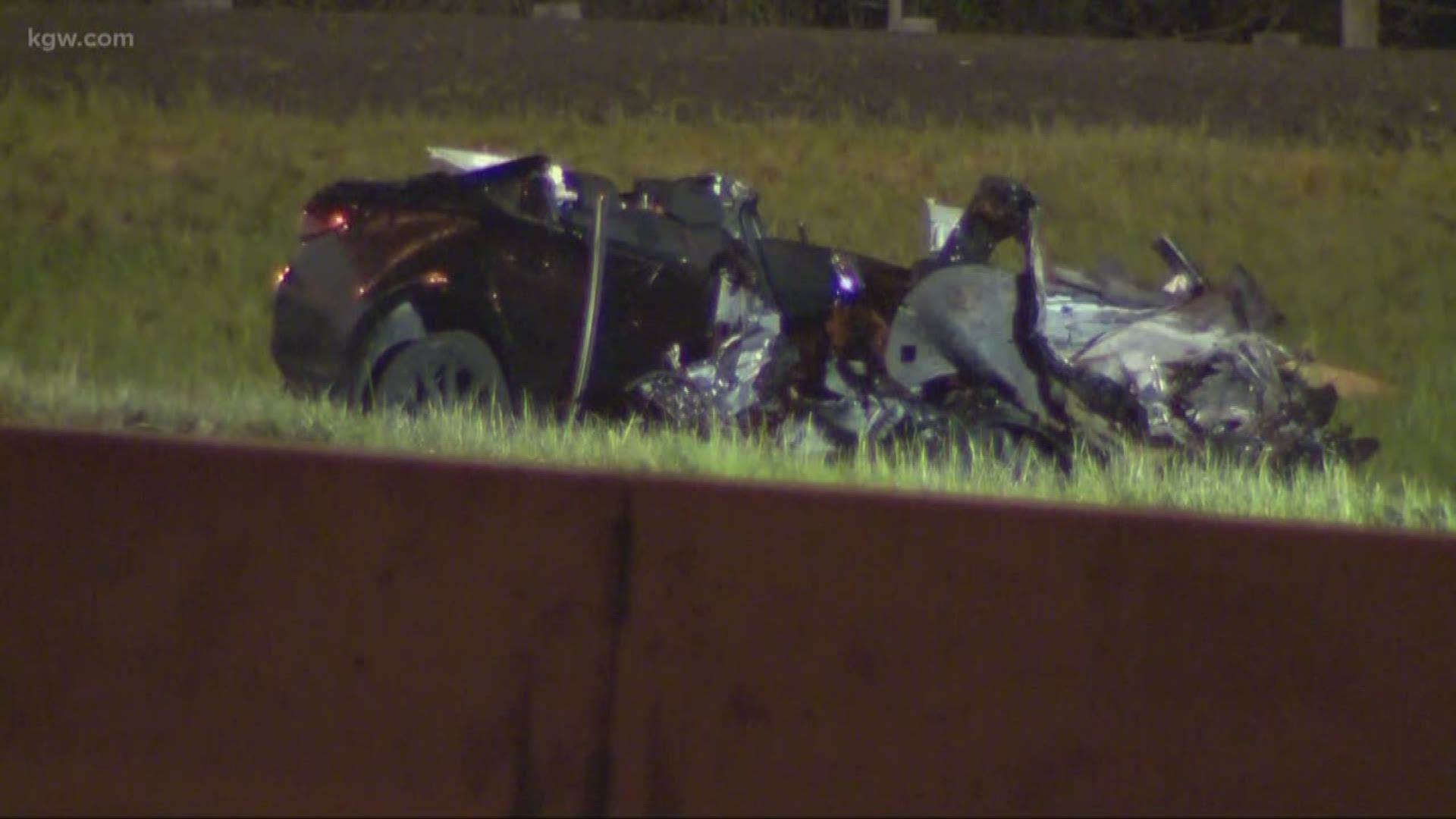 Wrong-way driver, three semis involved in I-5 crash | kgw.com