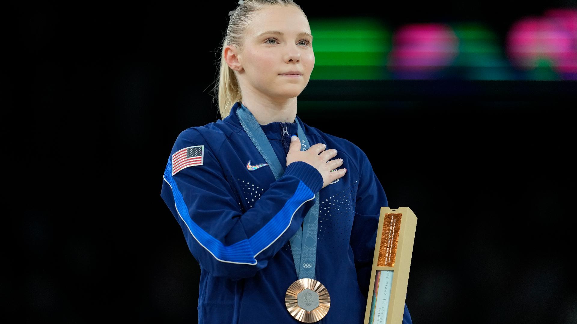 Oregon State's Jade Carey competes in vault at Paris Olympics | kgw.com