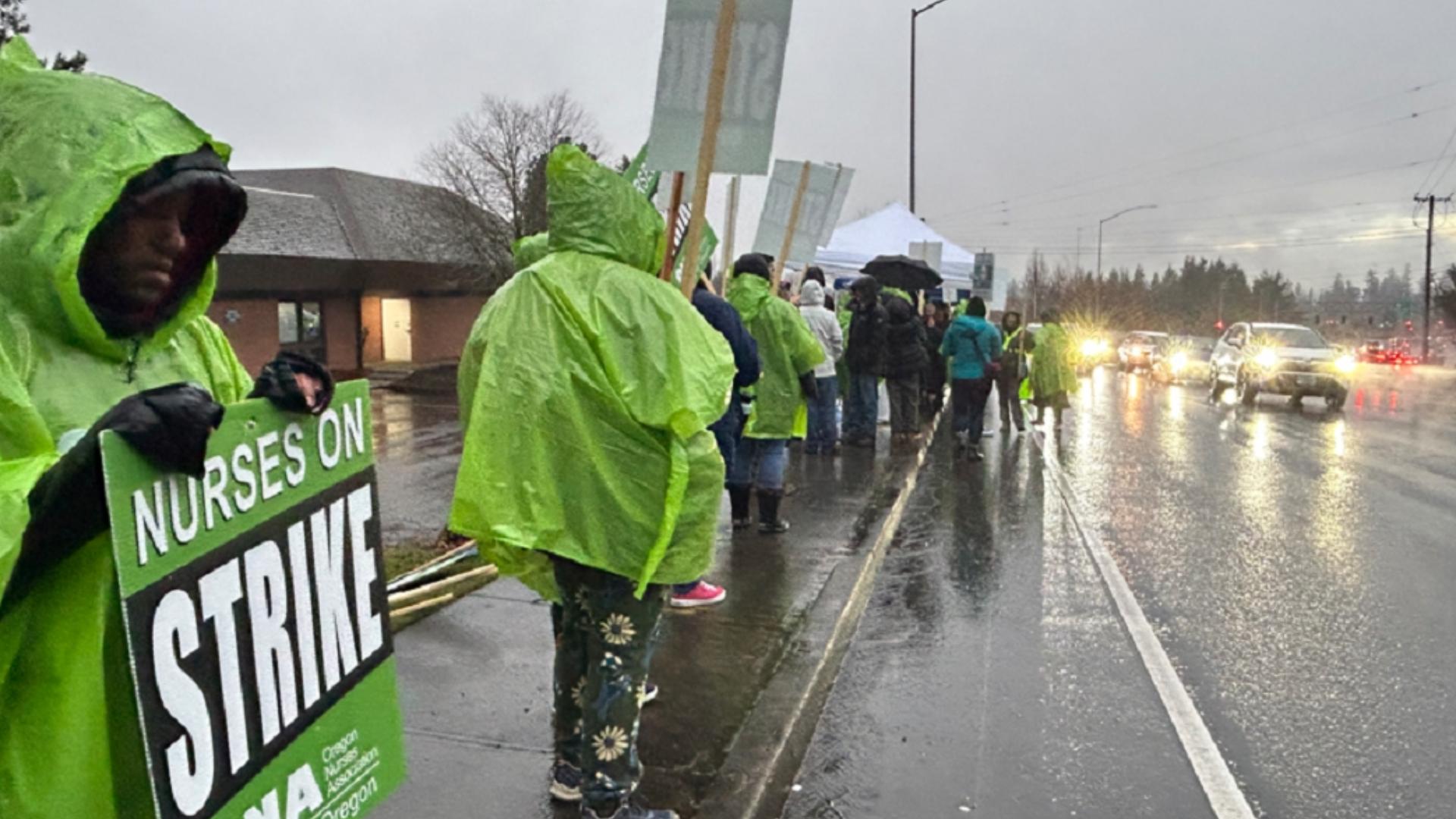 Providence health care worker strike begins | kgw.com