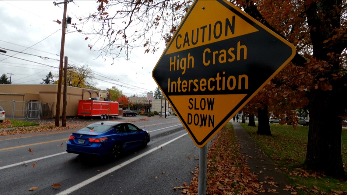 PBOT adds safety improvements to dangerous Portland roads | kgw.com