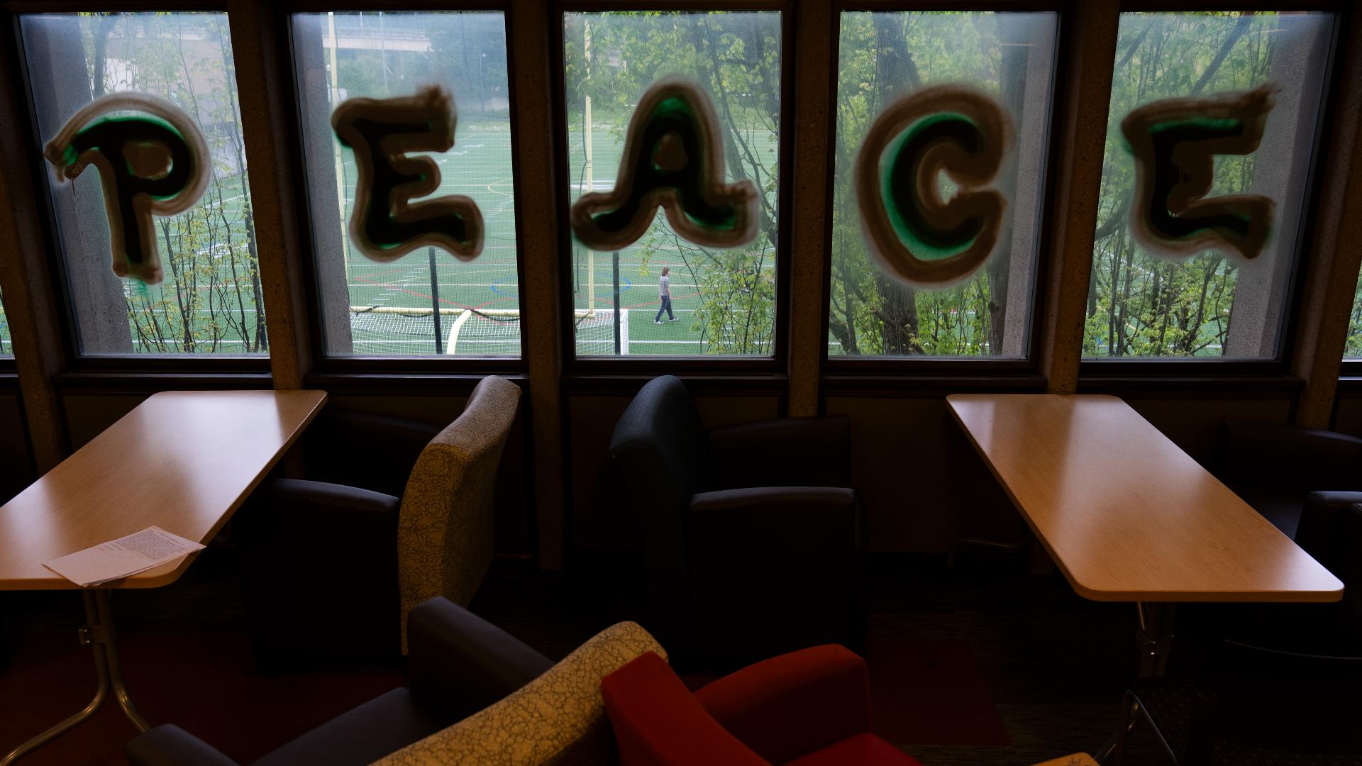 Police arrest 12, clear Portland State University library | kgw.com