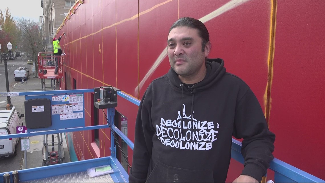 Native American creation myth being brought to life in downtown ...