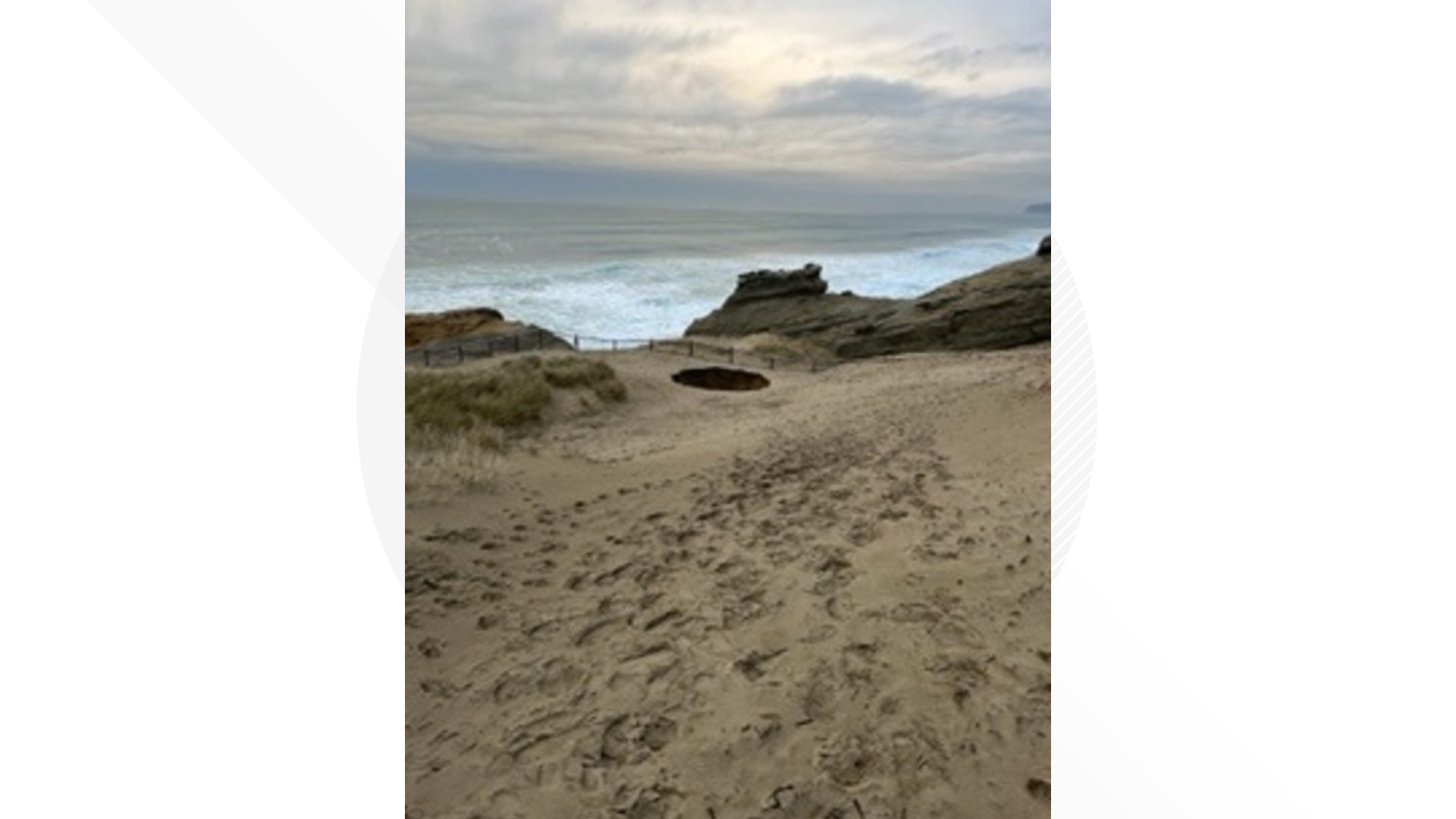 PHOTOS: Sinkhole at Cape Kiwanda | kgw.com