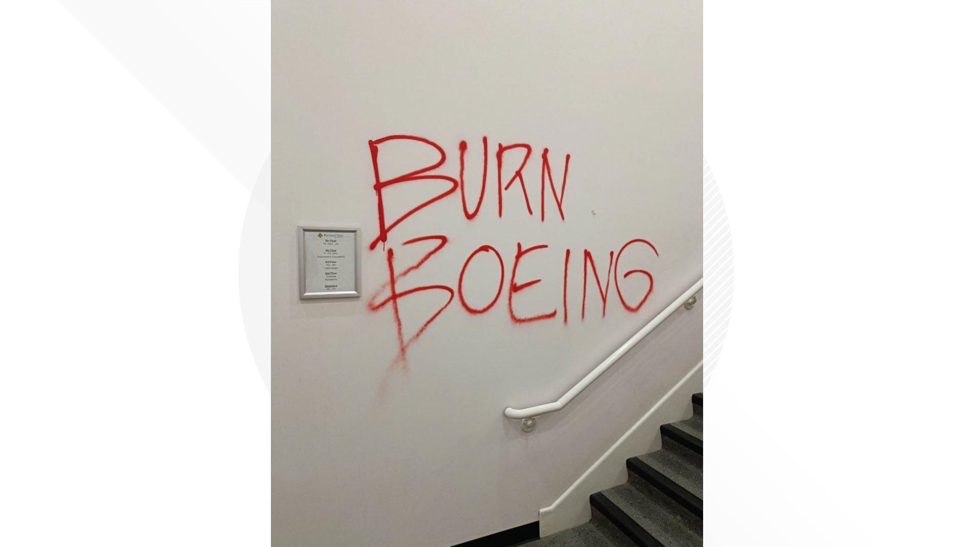 Photos: Damage visible in protester-occupied PSU library | kgw.com