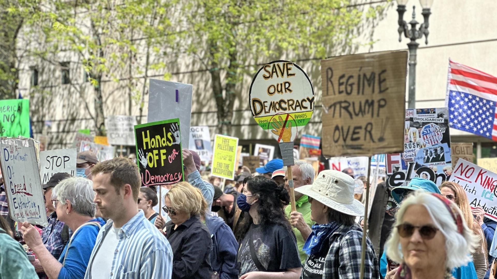 Anti-Trump rally in downtown Portland | kgw.com