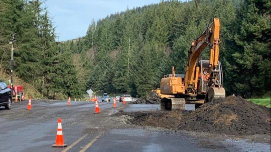 The infamous Highway 26 'bump' sees more work being done as ODOT ...