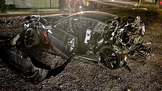 Amtrak train crashes into abandoned car left on railroad tracks in ...