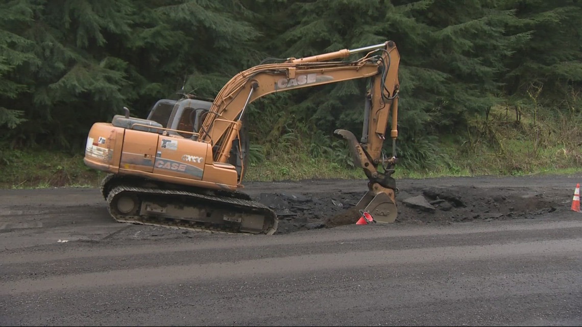 ODOT crews begin work on troublesome spot of Highway 26 known locally ...