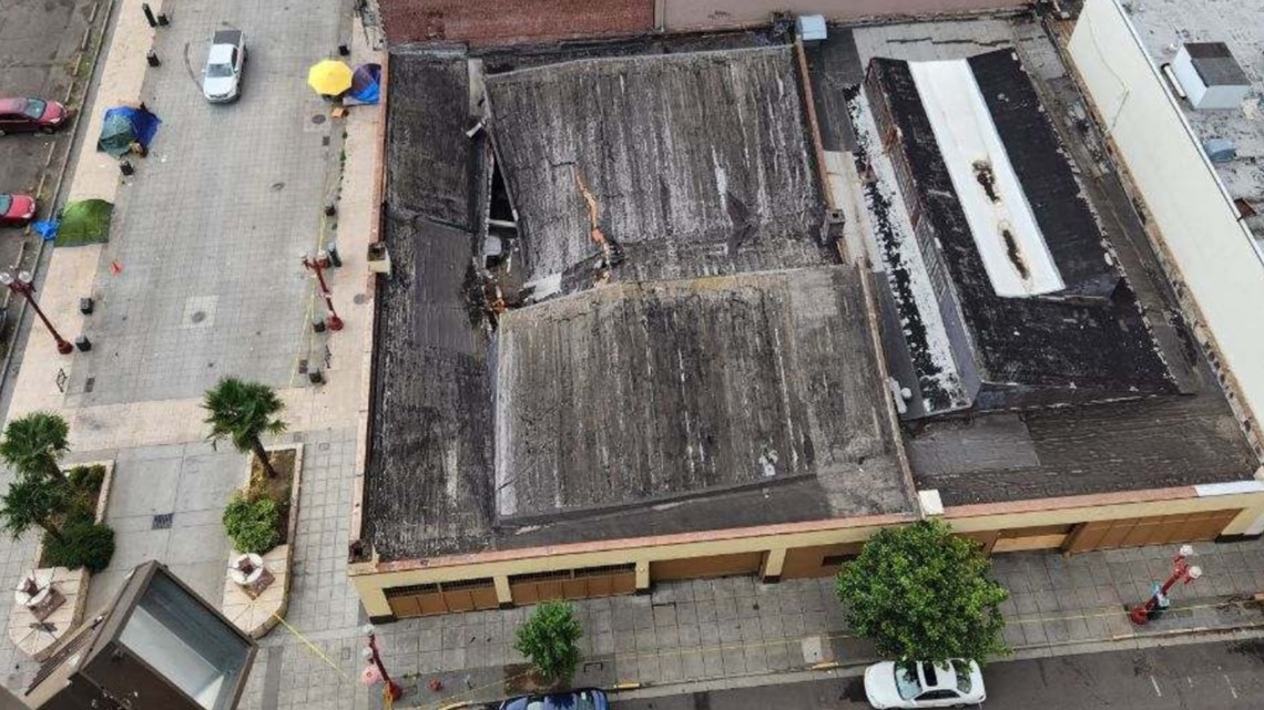 Parking garage roof collapses in Northwest Portland, no injuries | kgw.com