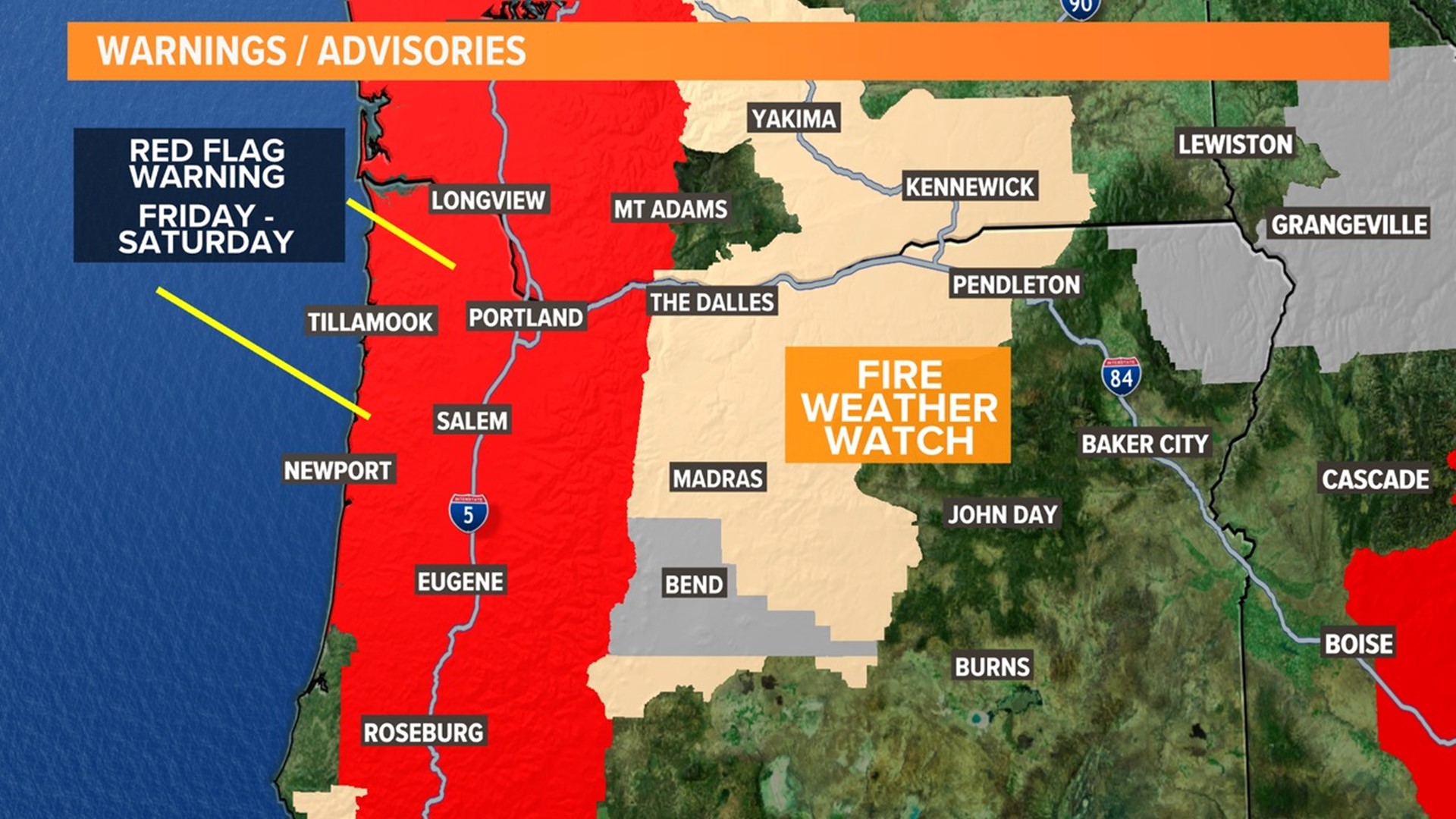 Fire danger in Oregon: What to know about the Red Flag Warning | kgw.com