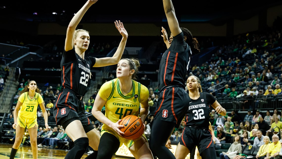 Oregon women's basketball falls to Stanford in Pac-12 finale | kgw.com