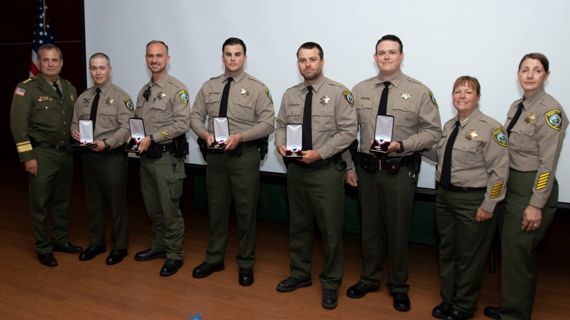 5 Clackamas County deputies receive Medal of Honor after risking their lives to save a man who ...