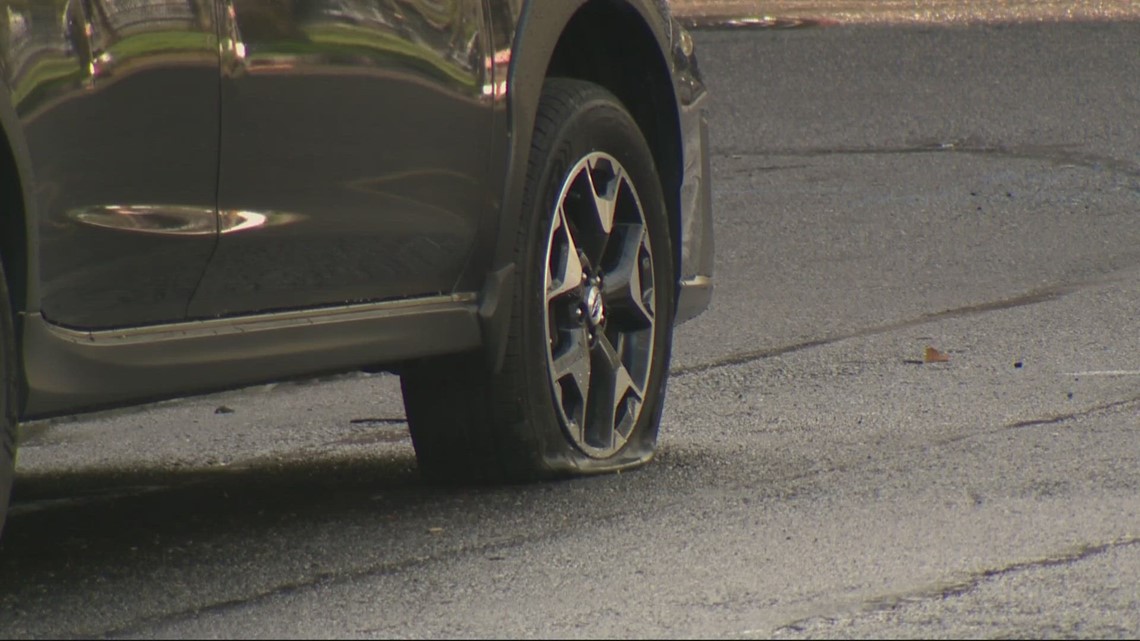 Car tires slashed in Portland's Pearl District | kgw.com