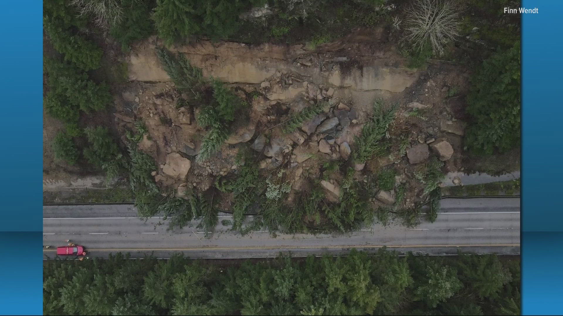 Landslide closes section of I-5 south of Bellingham | kgw.com