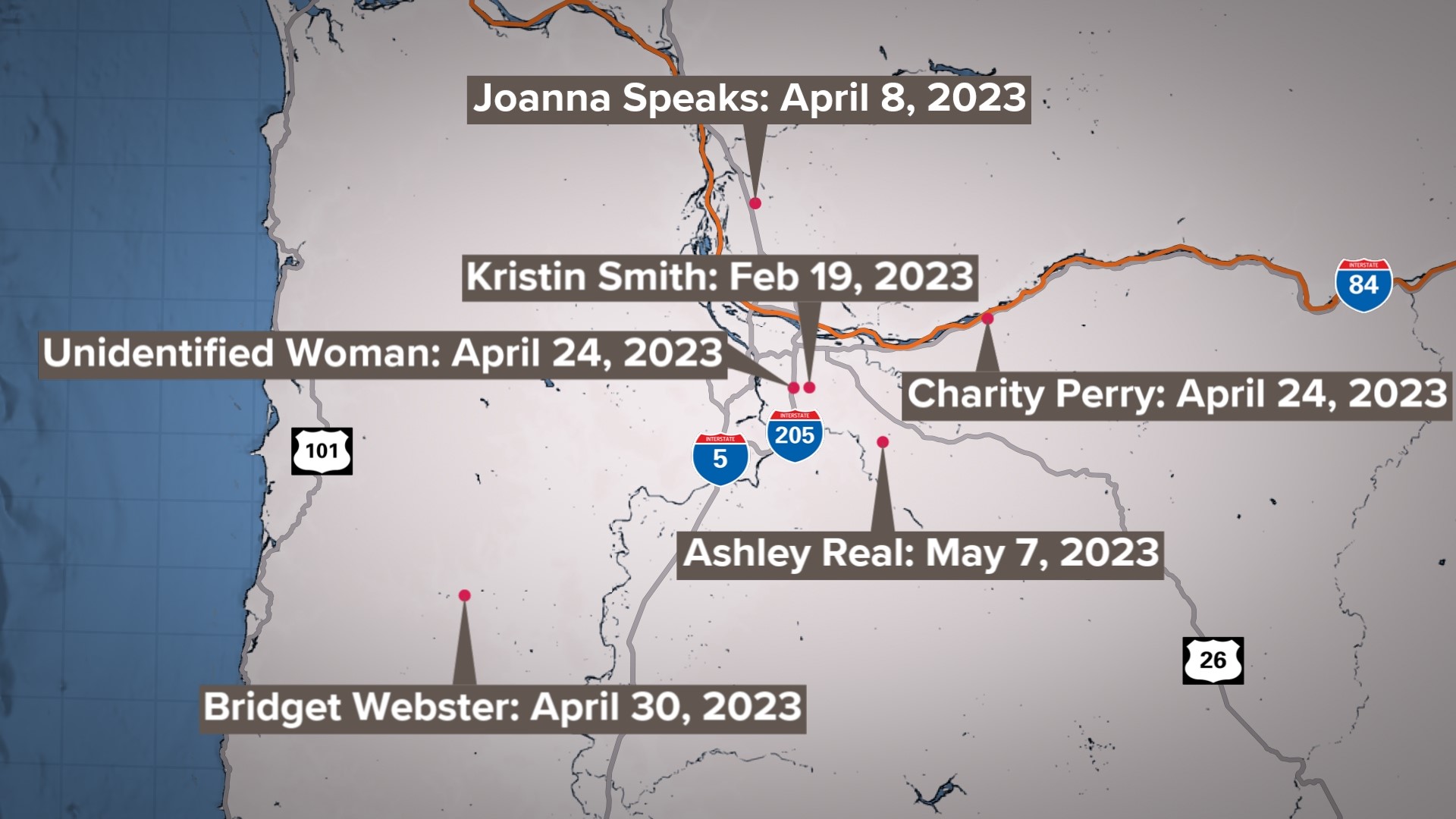 Portland police say cases of 6 dead women aren't connected | kgw.com