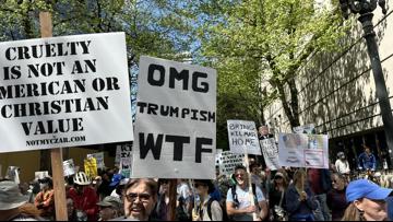 Anti-Trump rally in downtown Portland | kgw.com