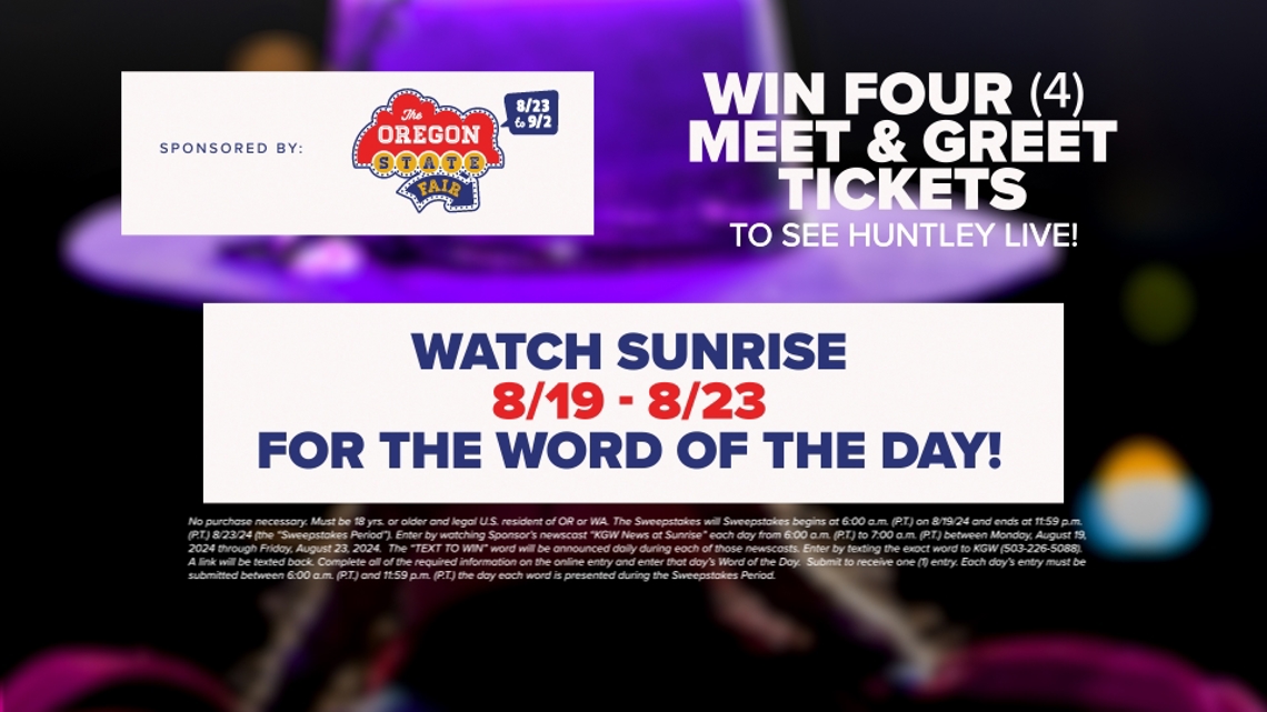 Win Meet & Greet Tickets to Huntley | kgw.com