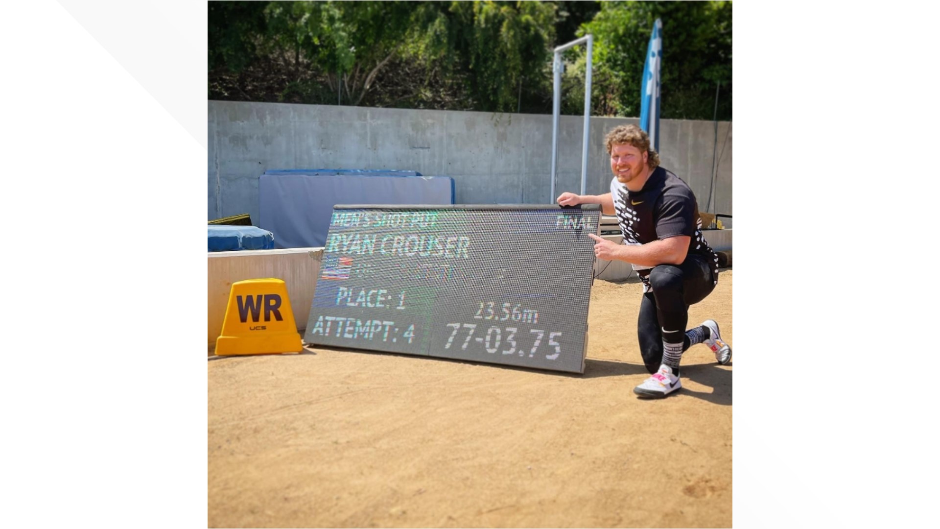 Ryan Crouser sets new shot put world record | kgw.com