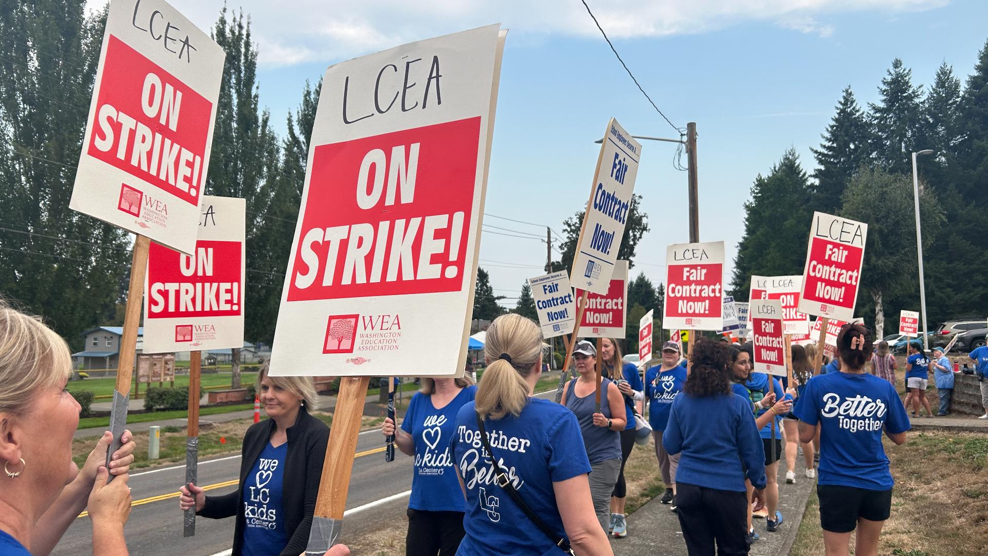La Center schools close as teacher strike enters 2nd week | kgw.com