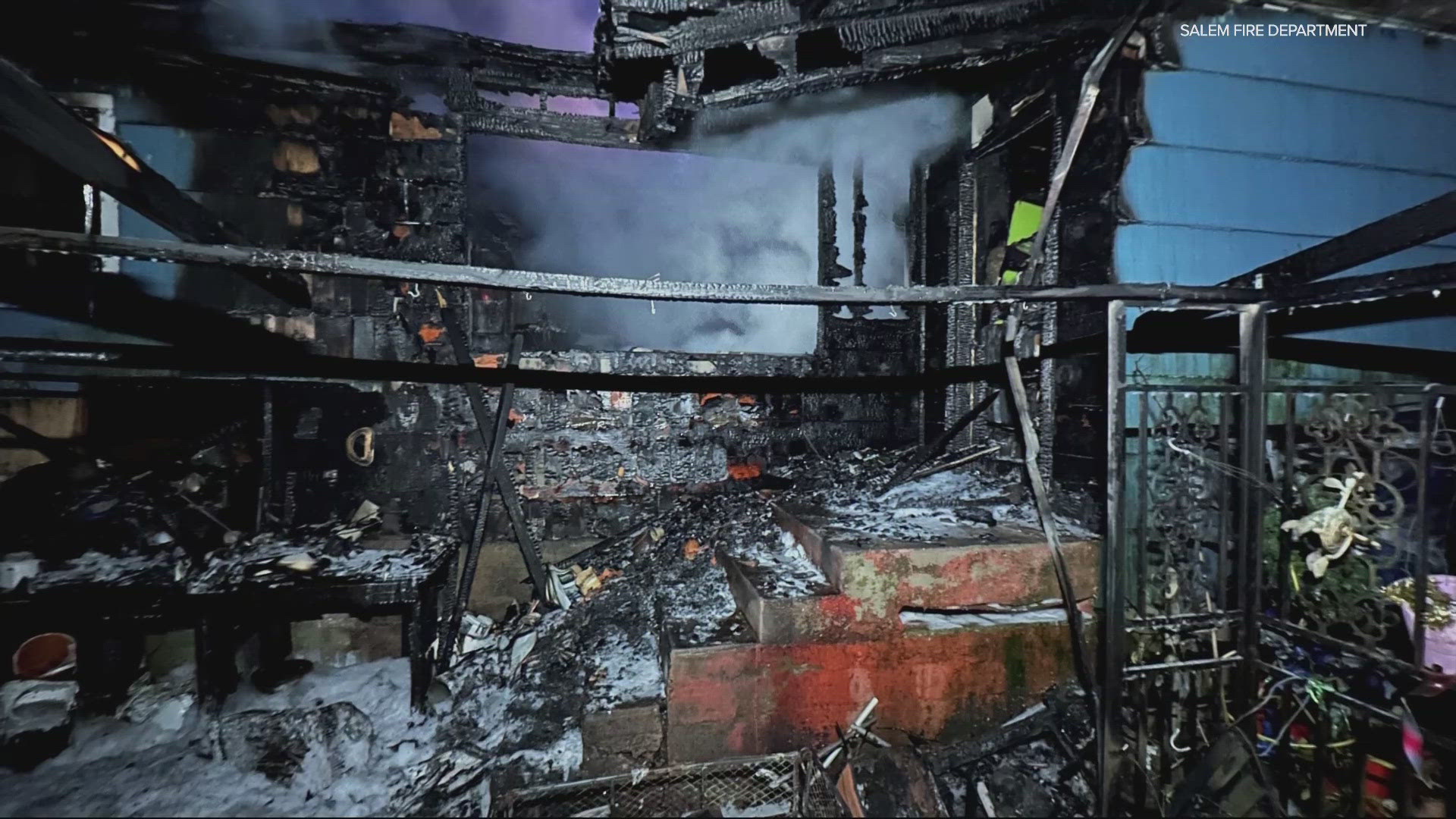 Two-alarm fire destroys southeast Salem home | kgw.com